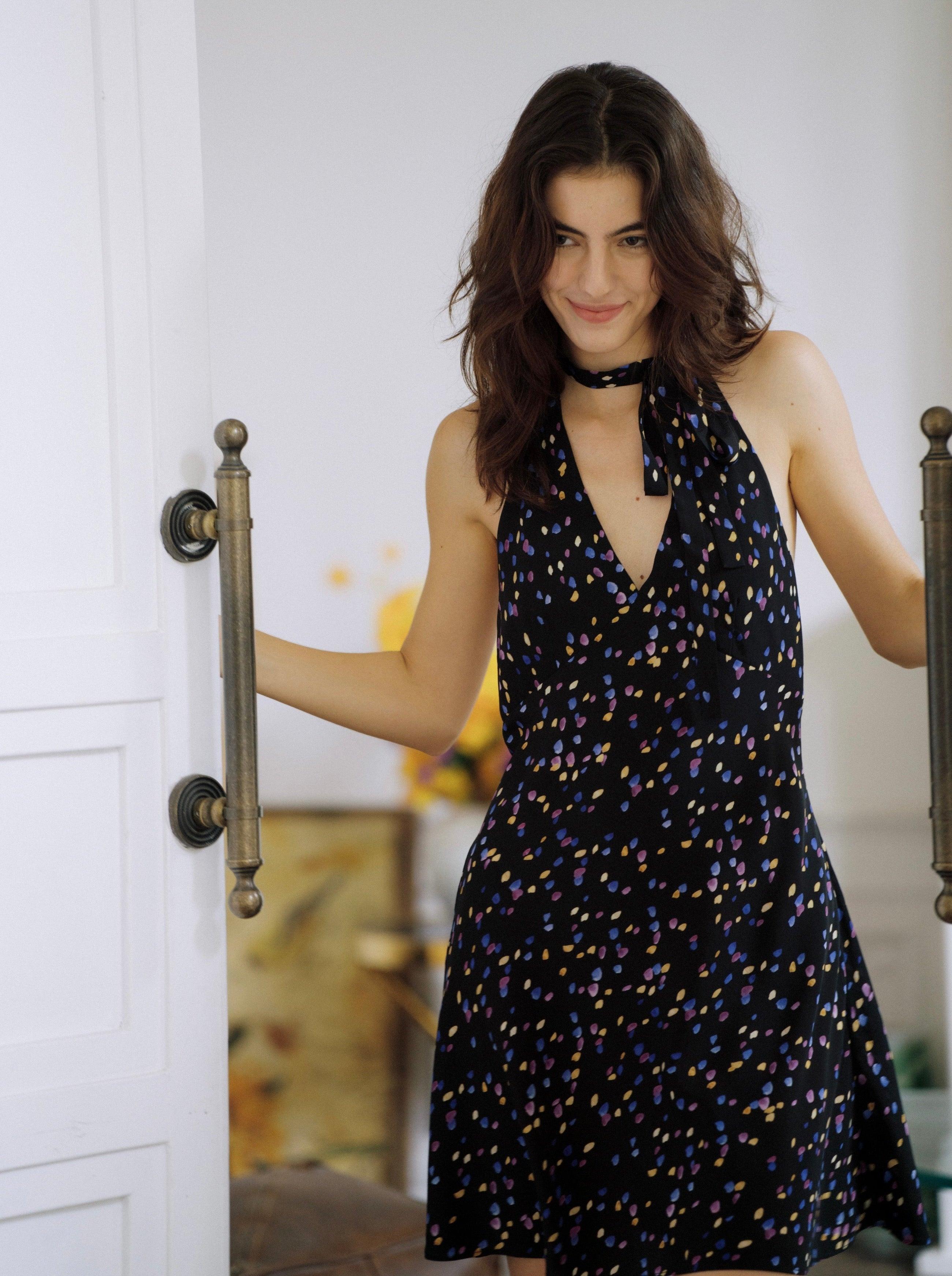 Lyra Silk Dress｜AZURIERA